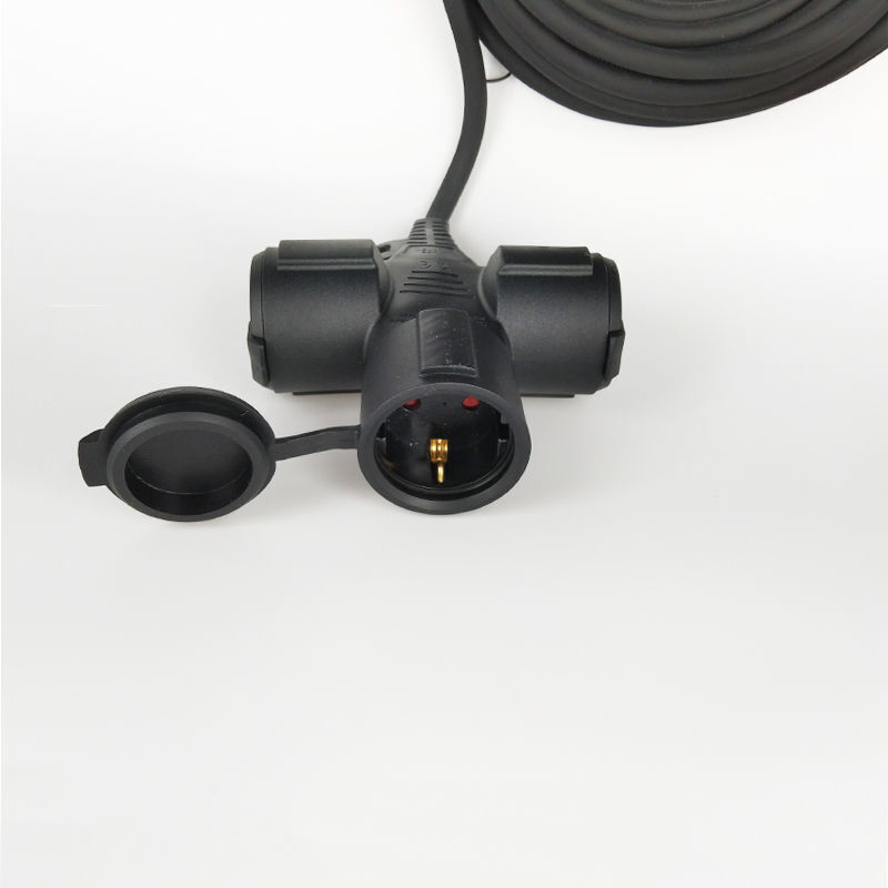 Buy Wholesale China 3 Way Schuko Power Splitter Extension Cord For ...