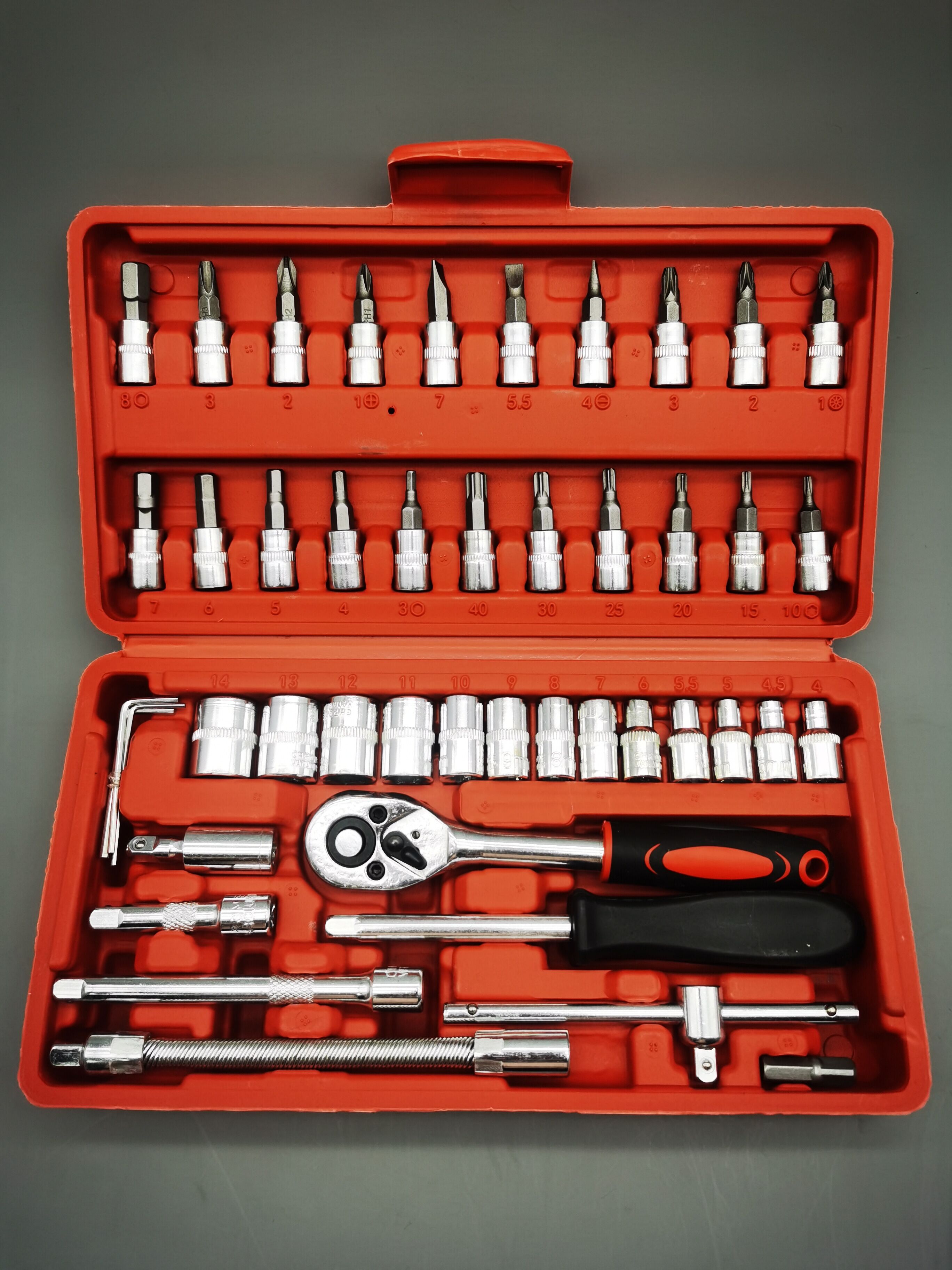 Factory Direct High Quality China Wholesale 1/4inch46pcs Socket And ...