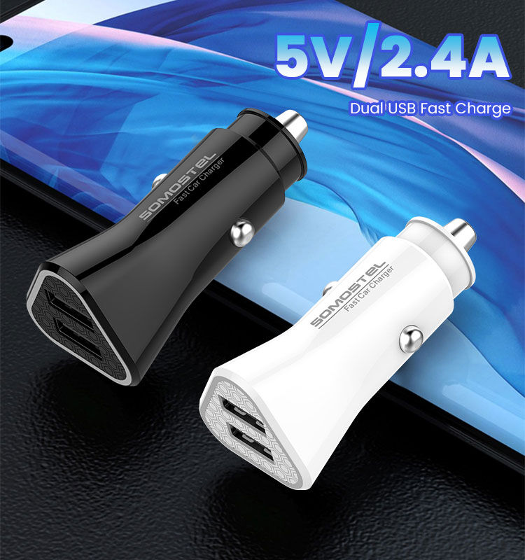 Car Chargers Somostel Qc3.0 &12w Pd Usb Car Charger With Led Type C ...
