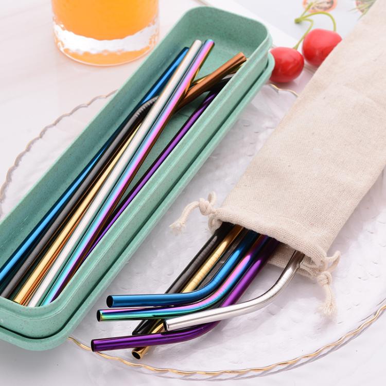 304 Stainless Steel Reusable Color Custom Logo Metal Bubble Tea ...