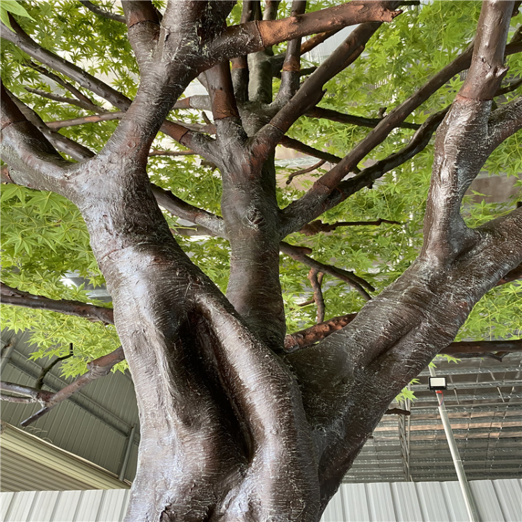 Outdoor Green Plastic Trees Giant Decor Maple Tree Artificial ...