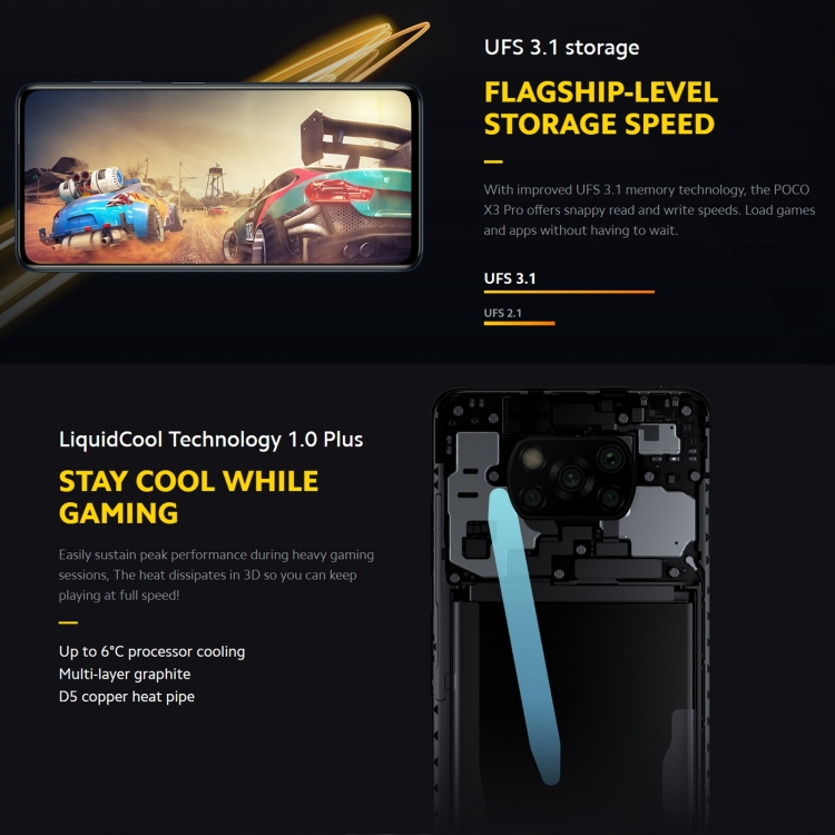 Global Version Xiaomi Poco X3 Pro Mobile Phone 8gb+256gb 6.67inch 4g ...