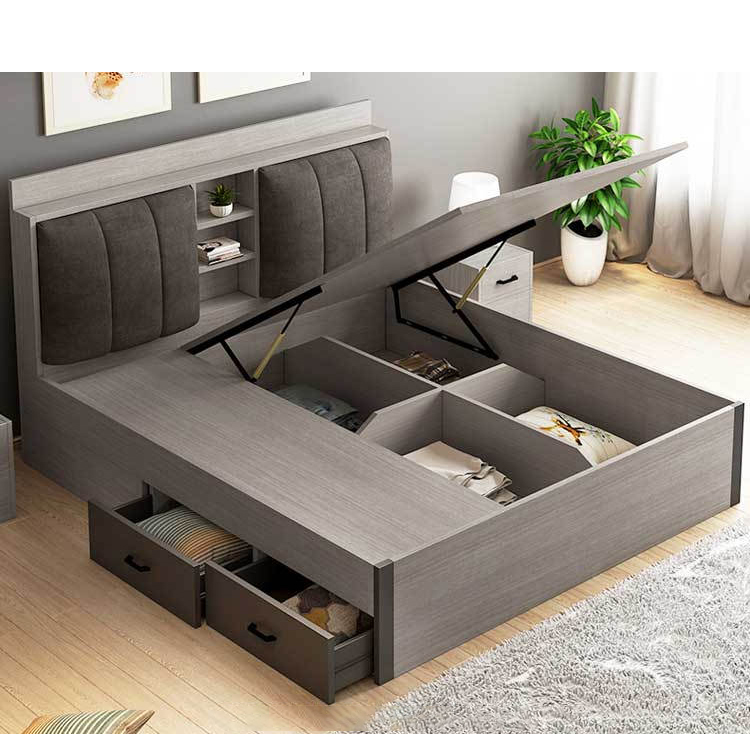 New Design Wooden Bedroom Furniture Mdf Platform Bed Base Set ...