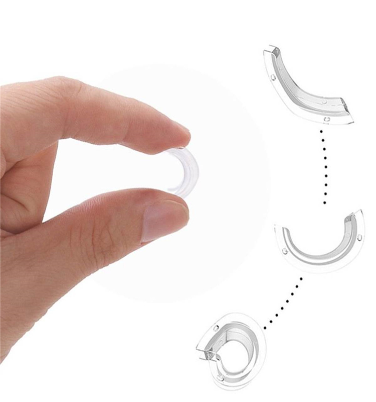 8 Size Silicone Invisible Clear Ring Size Adjuster Resizer Loose Rings ...