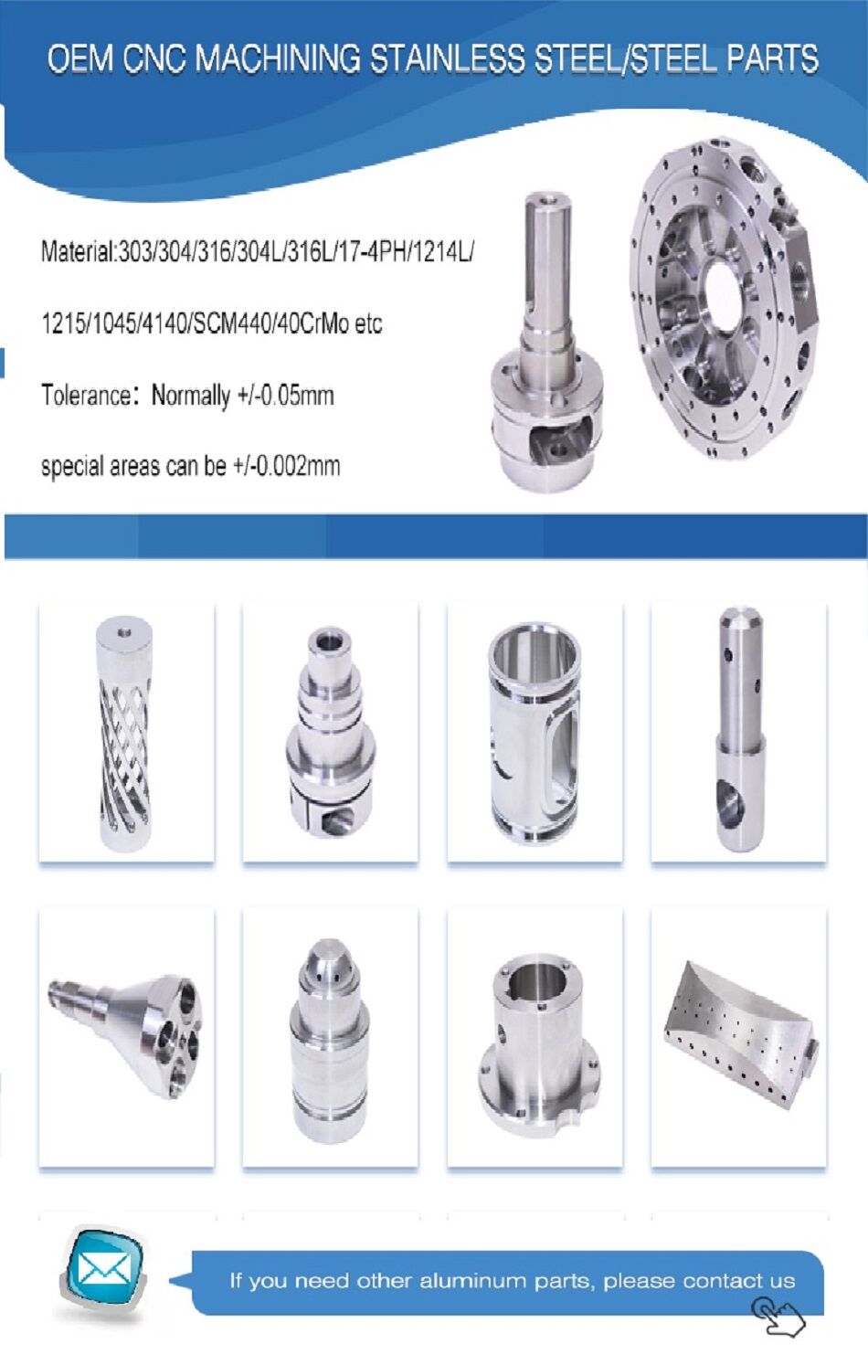 5 Axis Stainless Steel Oem Precision Aluminum Cnc Custom Machining - China Wholesale Custom ...