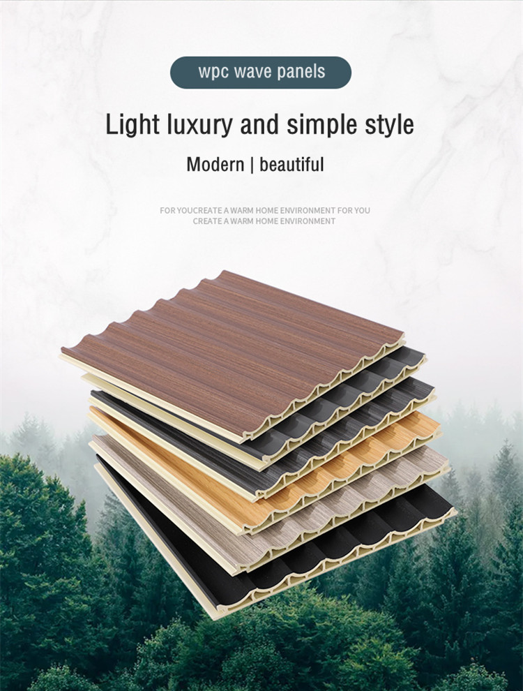 Buy Wholesale China Interior Modern Design 3d Wave Grille Wpc Wall ...