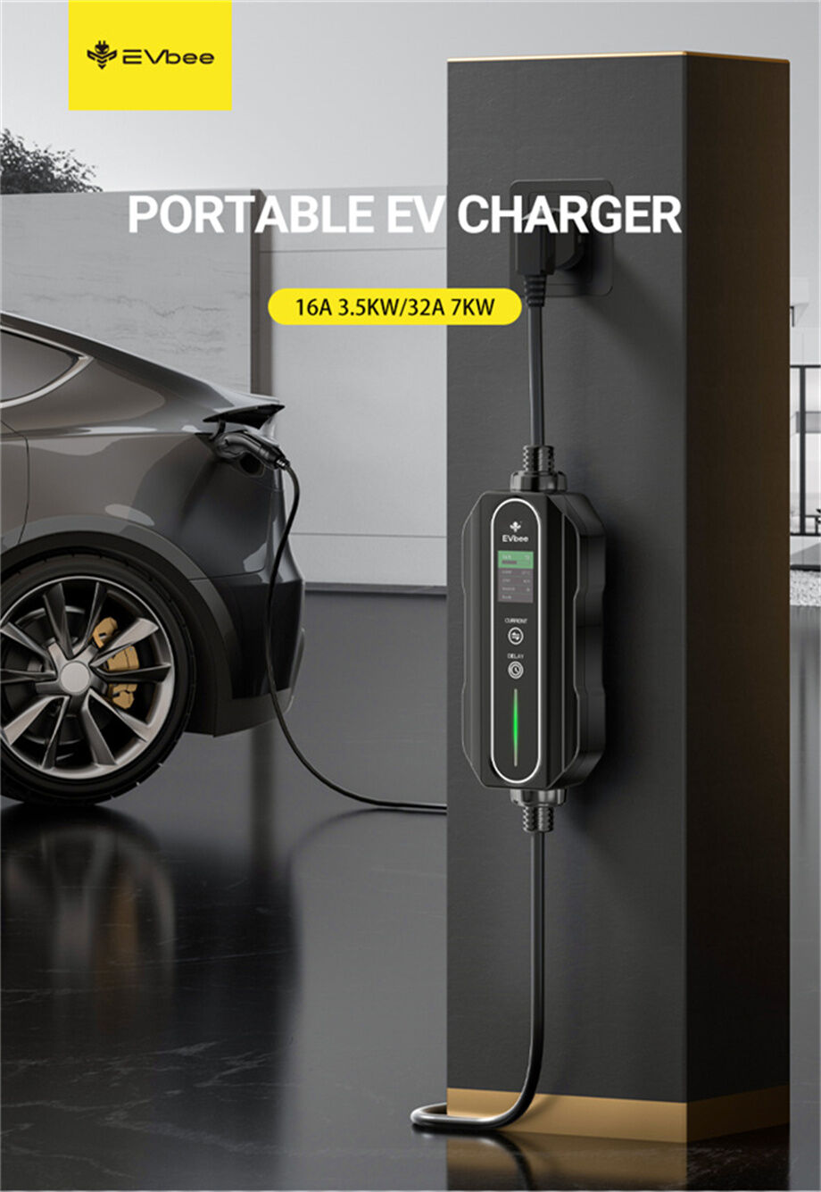 Buy Wholesale China 7kw 32a Type 2 Ac Portable Car Charger Current ...