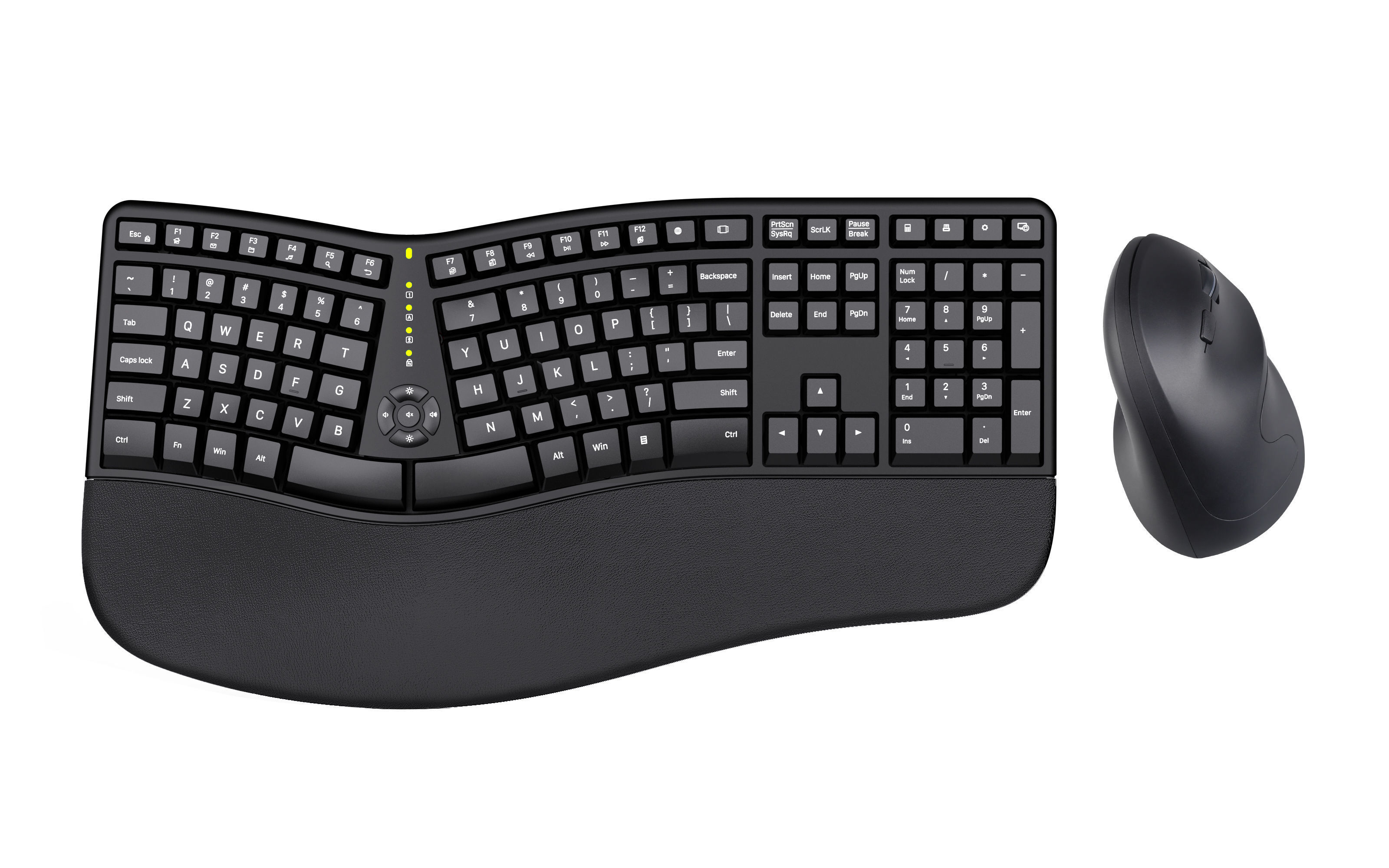 Youngmax-ergonomic Keyboard And Mouse Combo With Adjustable Palm Rest ...