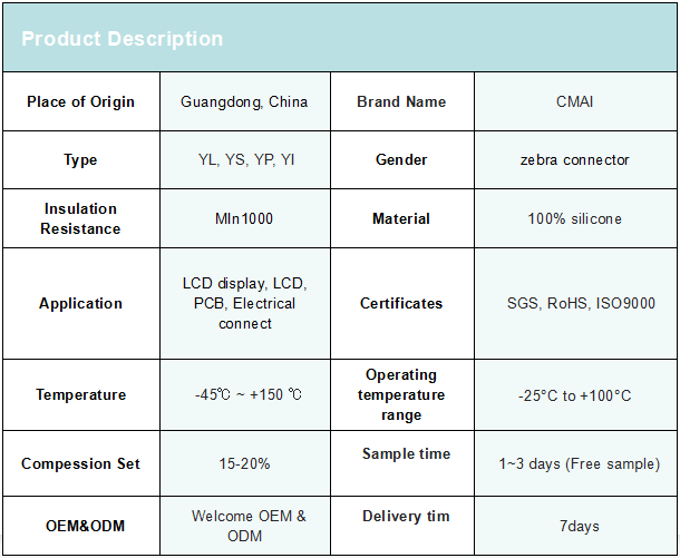 Zebra Connector Elastomeric Connector Silicone Rubber Connector ...
