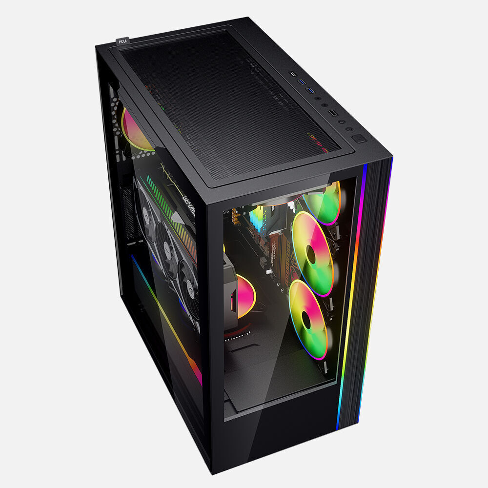 Buy China Wholesale Esgaming Oem/odm X03 Eatx Gaming Pc Casing Atx Side ...