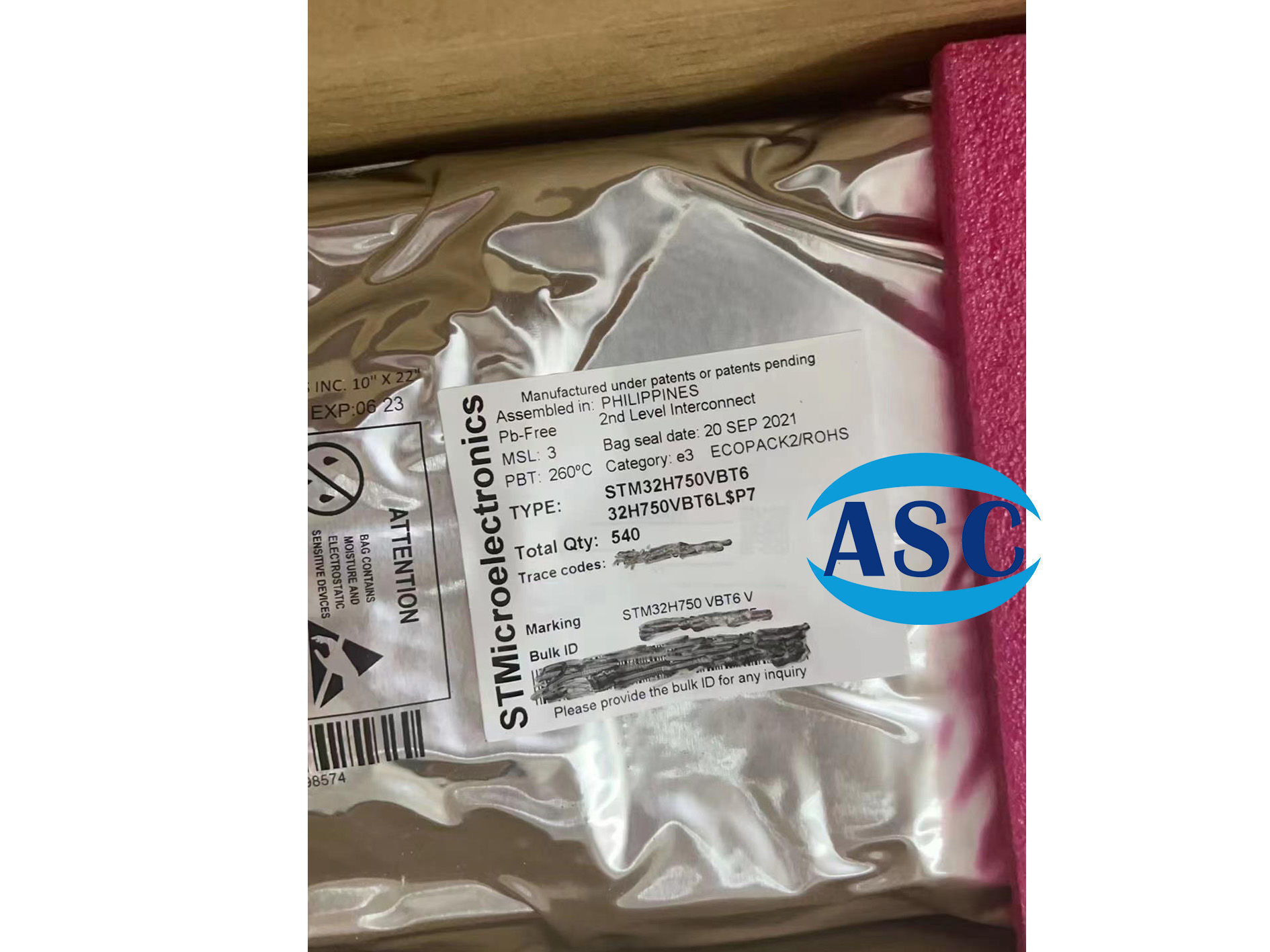 Buy Wholesale China Stm32h750vbt6 Ti New Original Parts Ic Mcu 32bit 128kb Flash 100lqfp ...