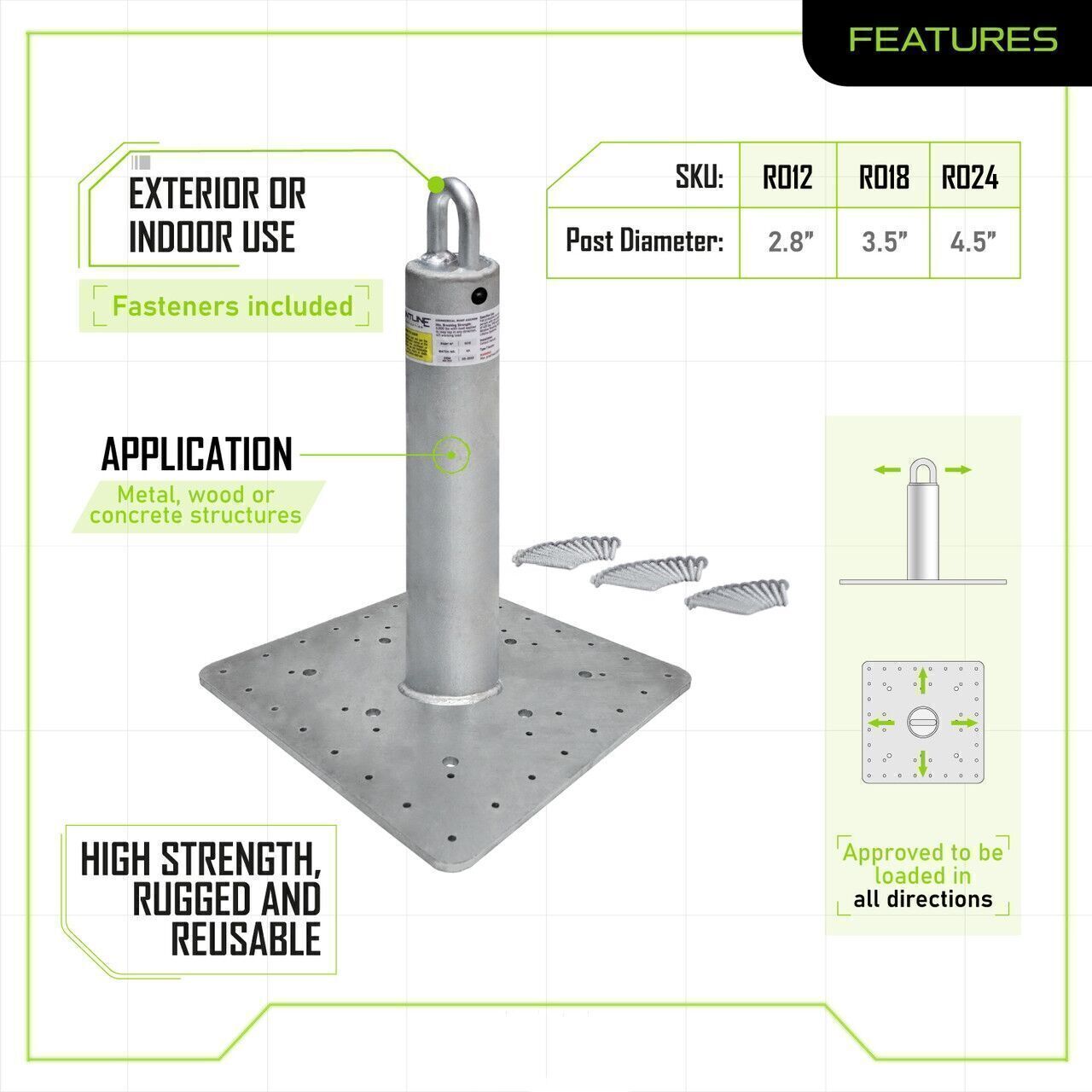 Buy Wholesale China Fall Arrest Roof Anchor Post Fall Protection ...