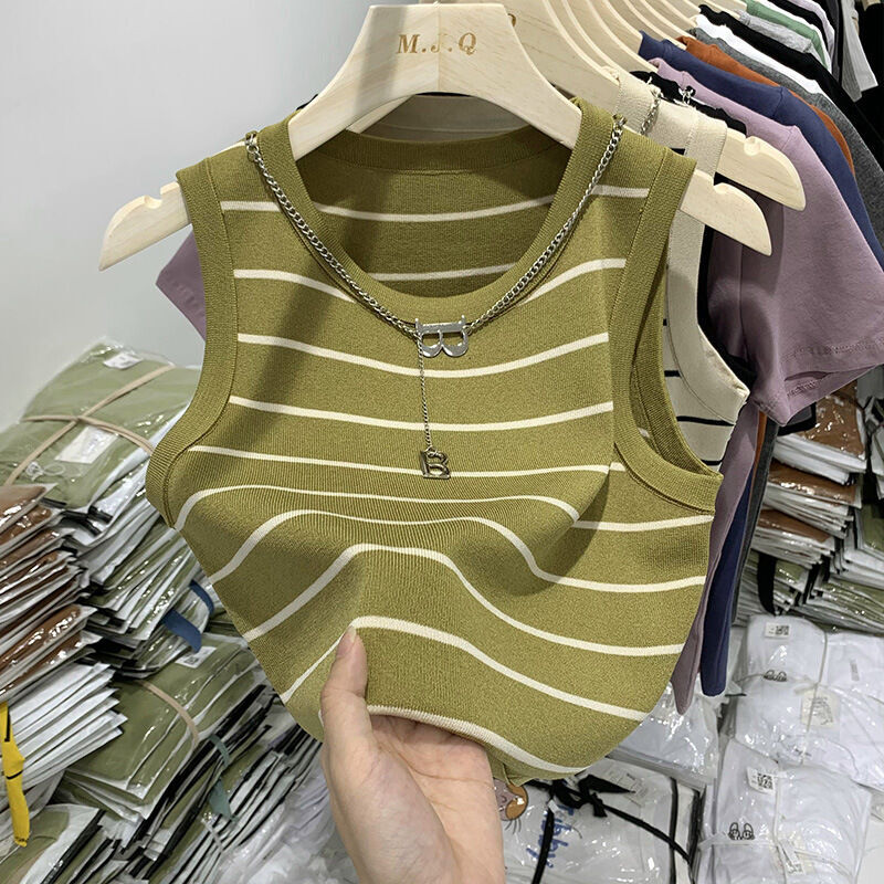 Buy Wholesale China Women Stylish Crewneck Casual Fine-ribbed Short ...