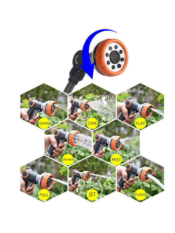 Buy Wholesale China New 180 Degree Rotate Nozzle Water Gun 8 Function ...