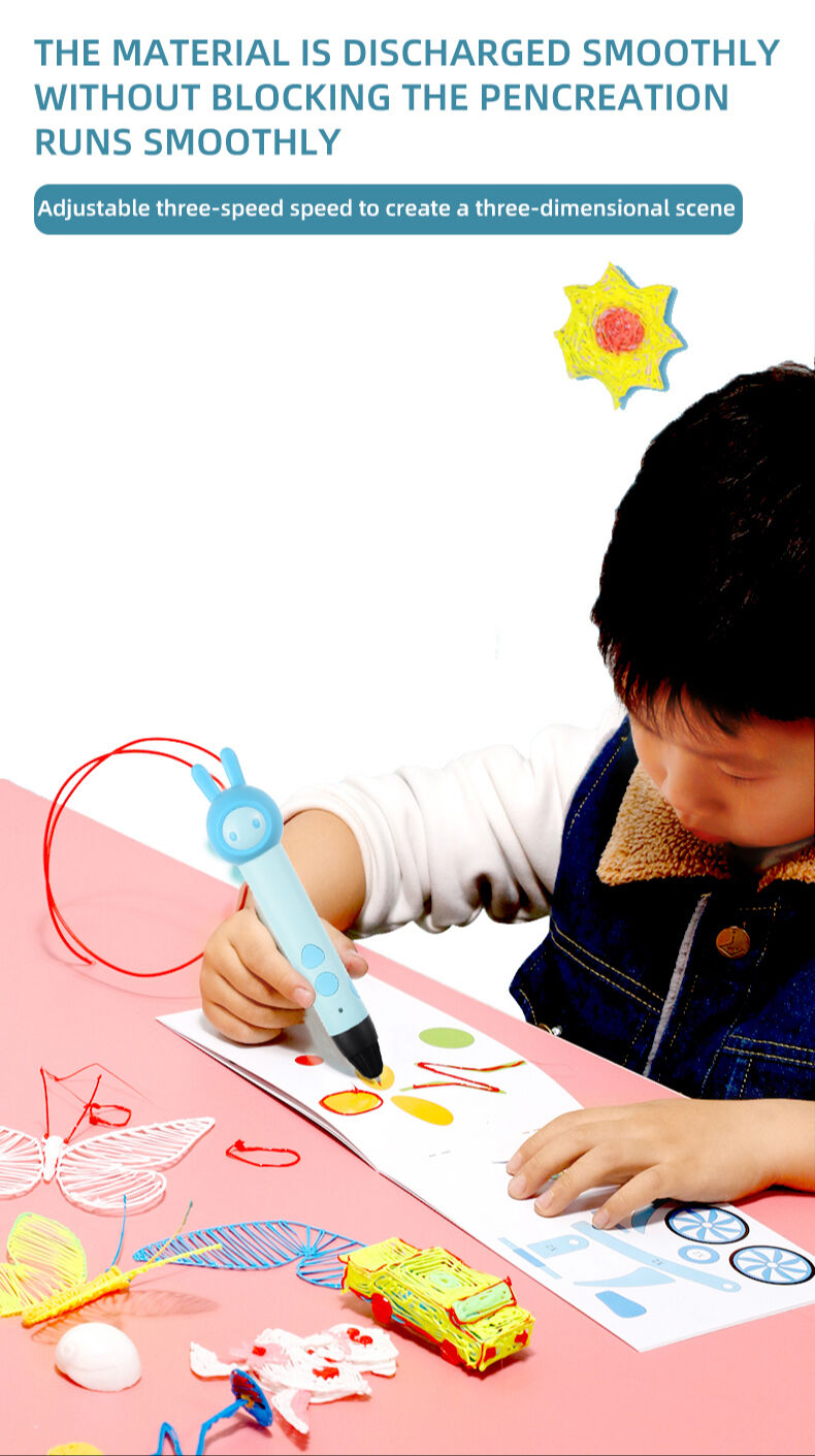 Buy Wholesale China Kids Cartoon Rabbit 3d Printing Pen 1.75mm Abs/pla ...