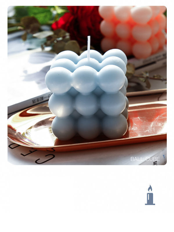 Buy Wholesale China White Pink Bubble Candle Soy Wax Handmade Scented ...