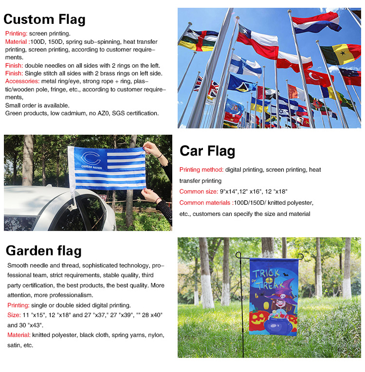 Manufacturer Decoration Advertising Flags Banners 3x5 Ft Sublimation ...