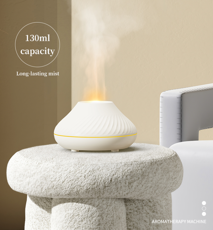 Buy Wholesale China Flame Diffuser Humidifier 130ml With Led Light Change Fire Flame Essential ...