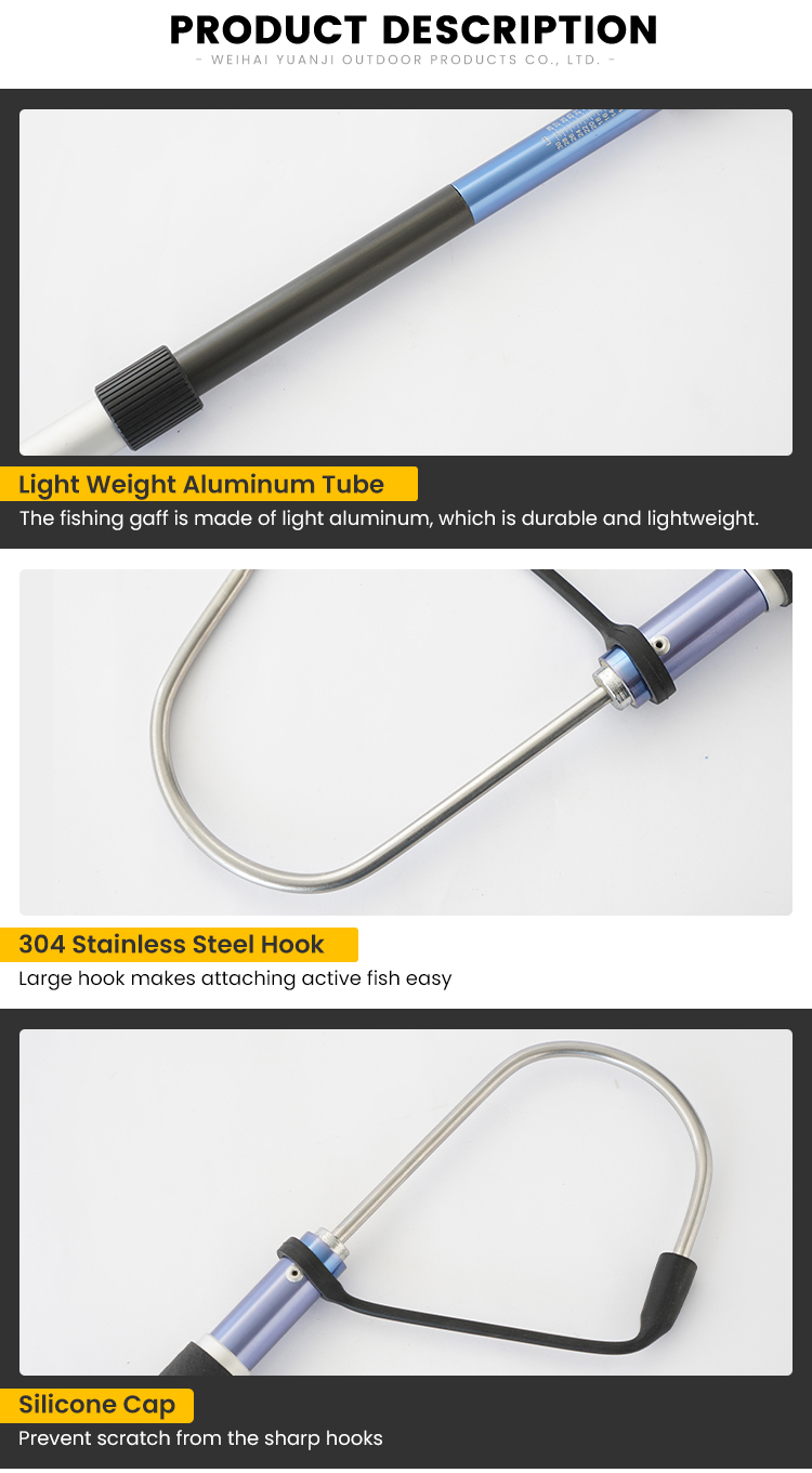 Buy Wholesale China New Product Aluminum Telescopic Fishing Gaff With ...