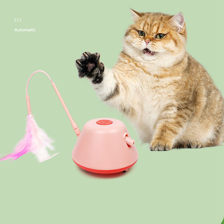 Buy Wholesale China Automatic Interactive Cat Feather Toy: Electric ...