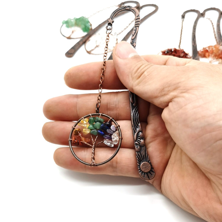 Buy Wholesale China New Design Natural Crystal Bookmarks 7 Chakra ...