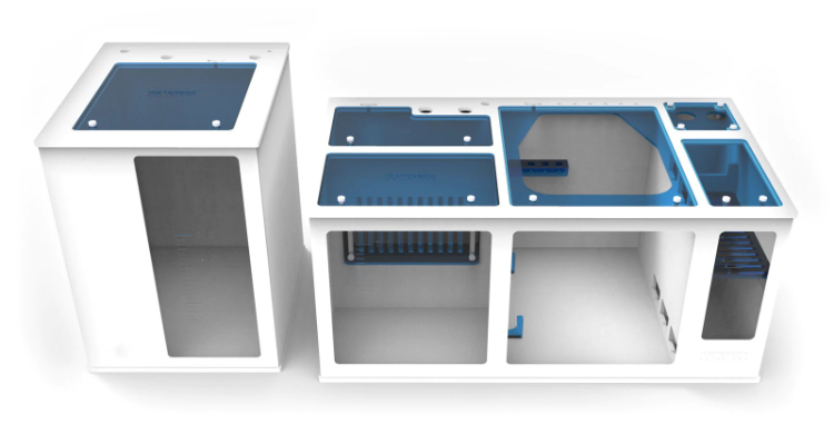 4ft 130 Gallon Ultra Low Iron Glass Saltwater Aquarium Fish Tank With ...