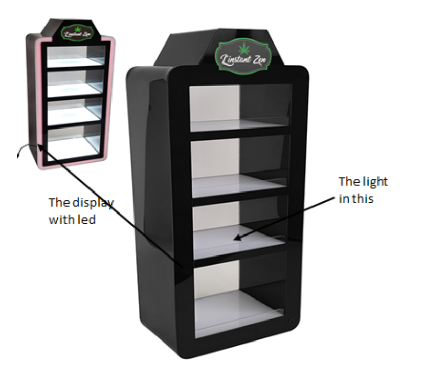 Acryl Smoke Shop Counter Cigarette Display Racks Led Tobacco Display ...