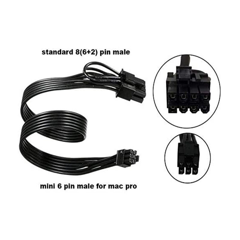 Buy Wholesale China Mini 6 Pin Male To 8(6+2) Pin Male Pci Express ...