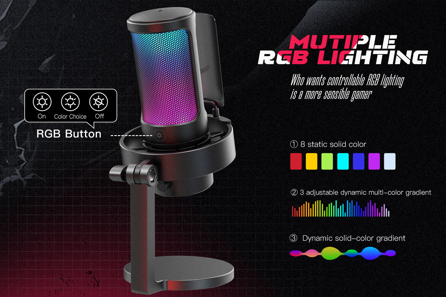 Fifine Ampligame A8 Wired Microphone Usb Condenser Microphone Gaming ...