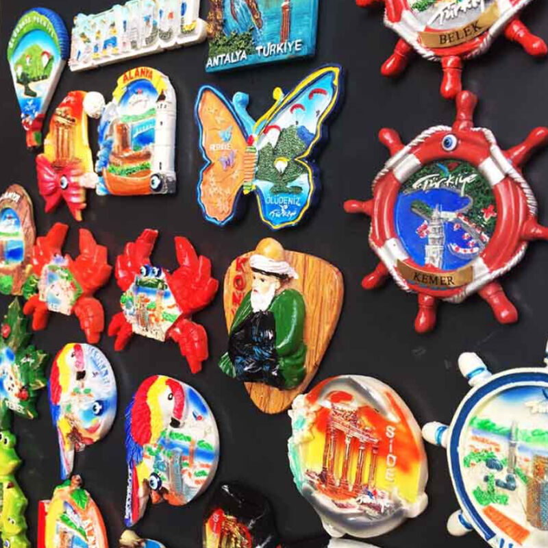 Buy Wholesale China New Design Turkey Gift Resin Painted Magnet ...