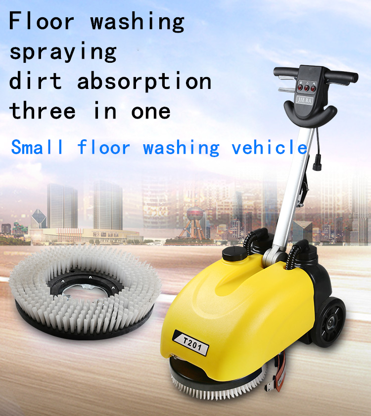 Buy China Wholesale Push-behind Floor Scrubber Wire Type Hand Push Type ...