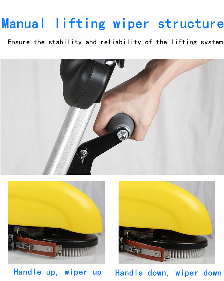 Buy China Wholesale Push-behind Floor Scrubber Wire Type Hand Push Type ...