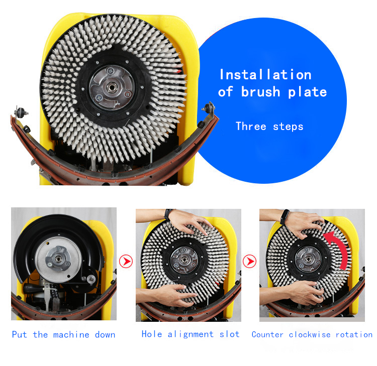 Buy China Wholesale Push-behind Floor Scrubber Wire Type Hand Push Type ...