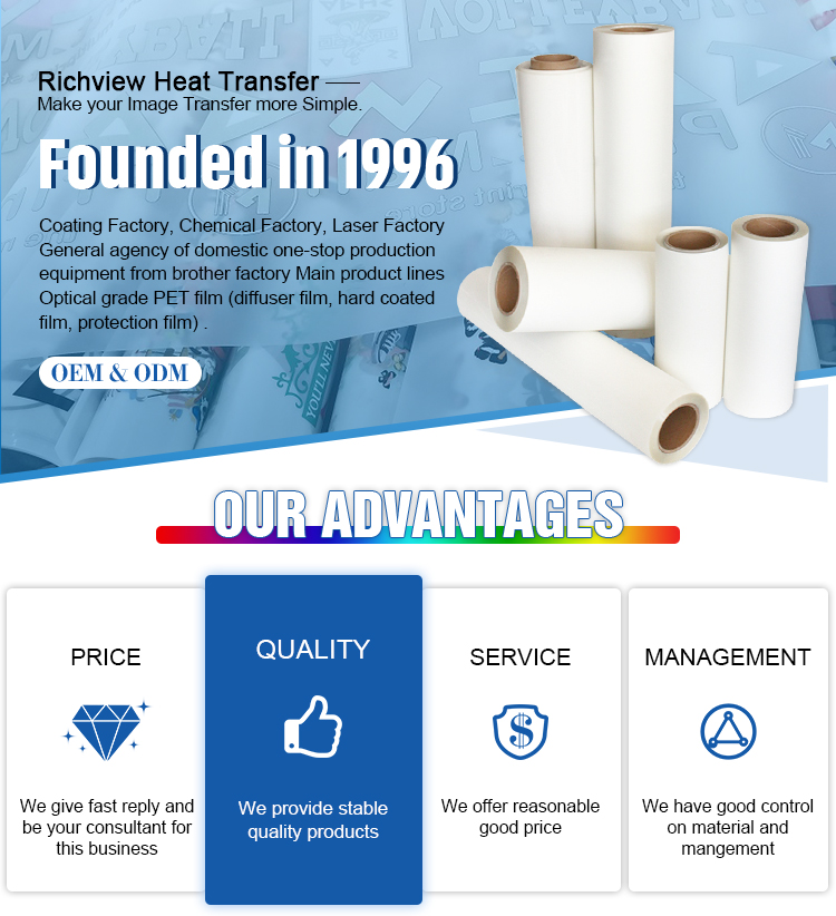 Buy Wholesale China 33 Cm*100 Meters Pet Dtf Film Roll Heat Transfer Hot Peel Dtf Printing Film ...