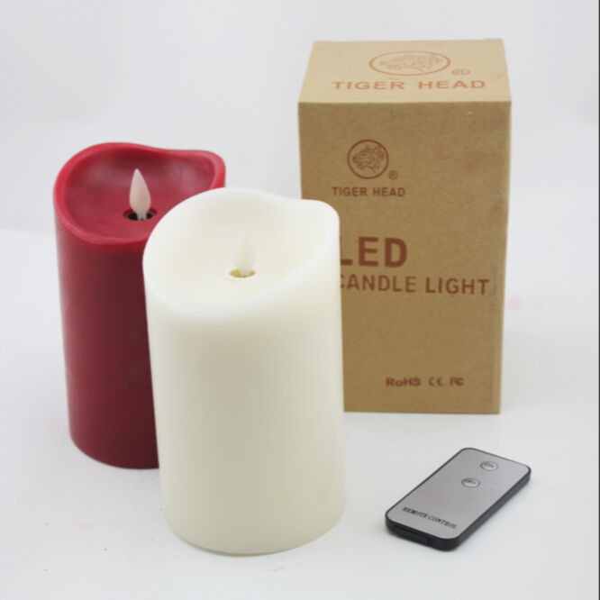 5'' 7'' 9'' Red /white Flameless Flickering Led Candles, Led Candle ...