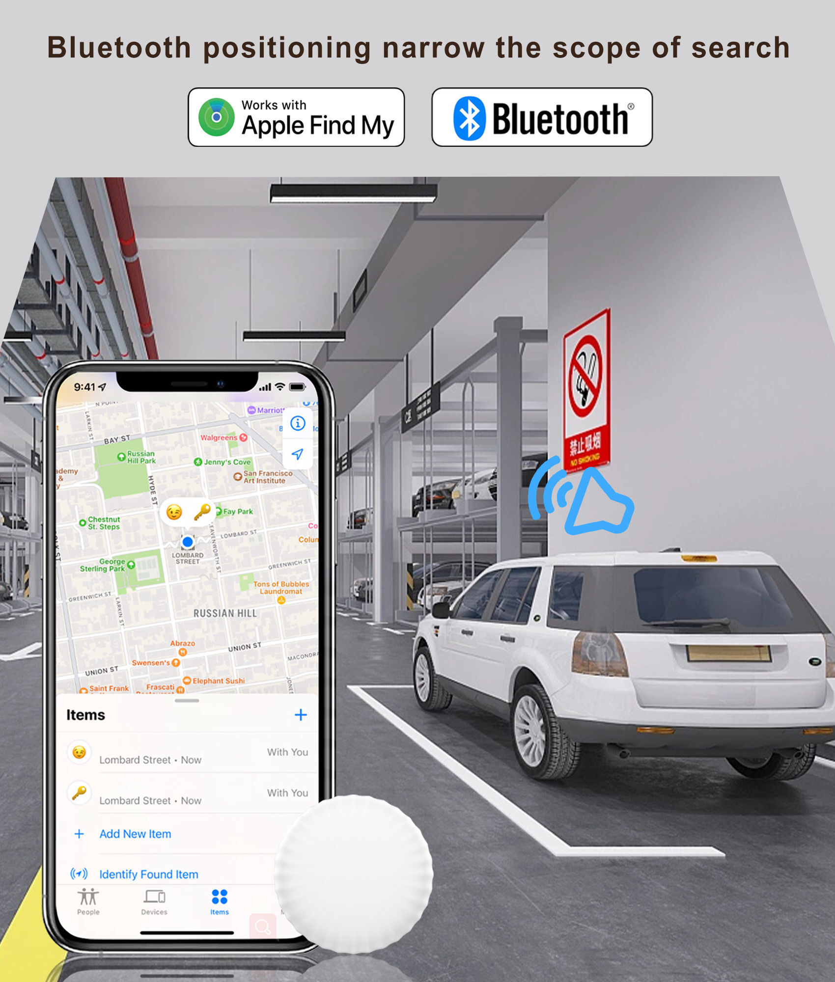 Buy Wholesale China Bluetooth Tracker Work With Findmy Anti Loss Device Key Finder Location ...