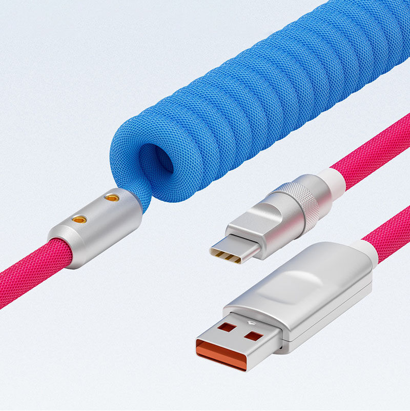 Usb A To Type C Fast Charging Spring Telescopic Usb Cable - Buy China ...
