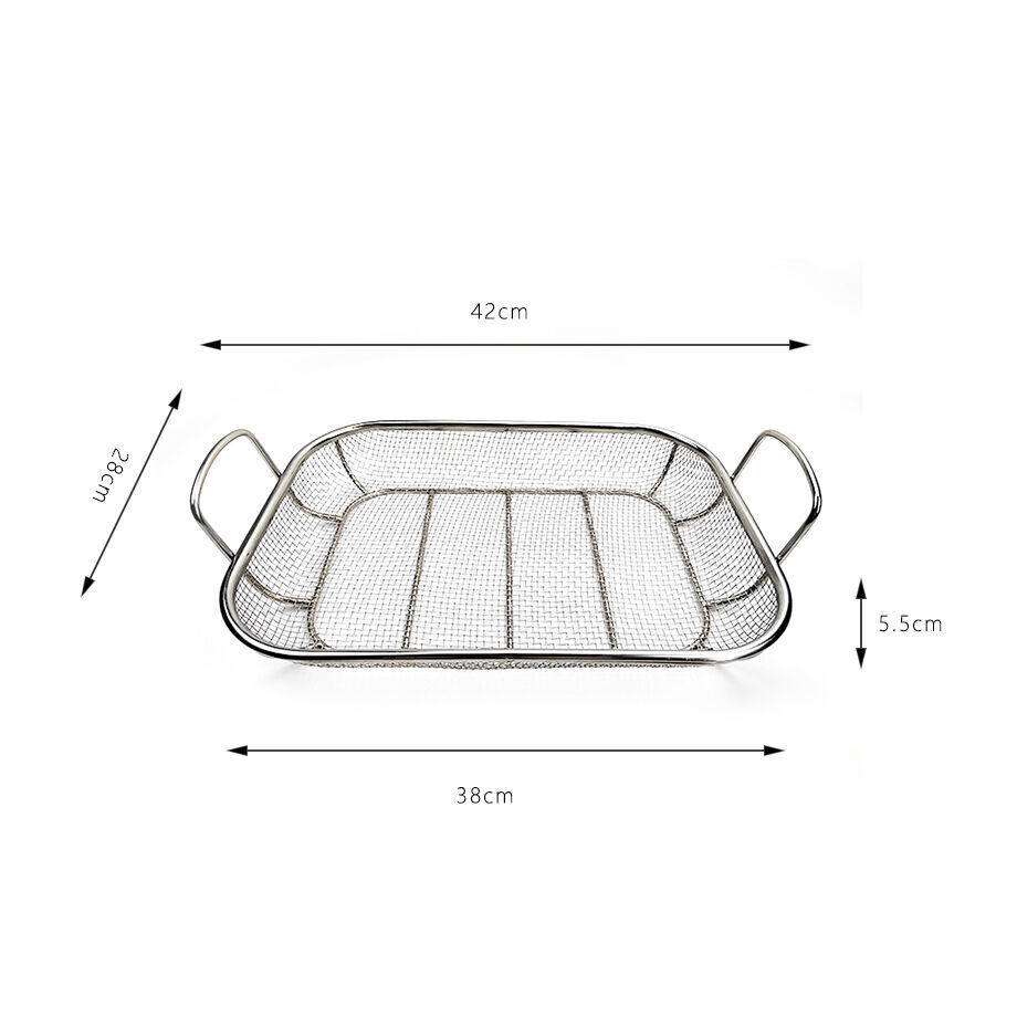 Buy Wholesale China Stainless Steel Vegetable Grill Basket Roasting Pan ...