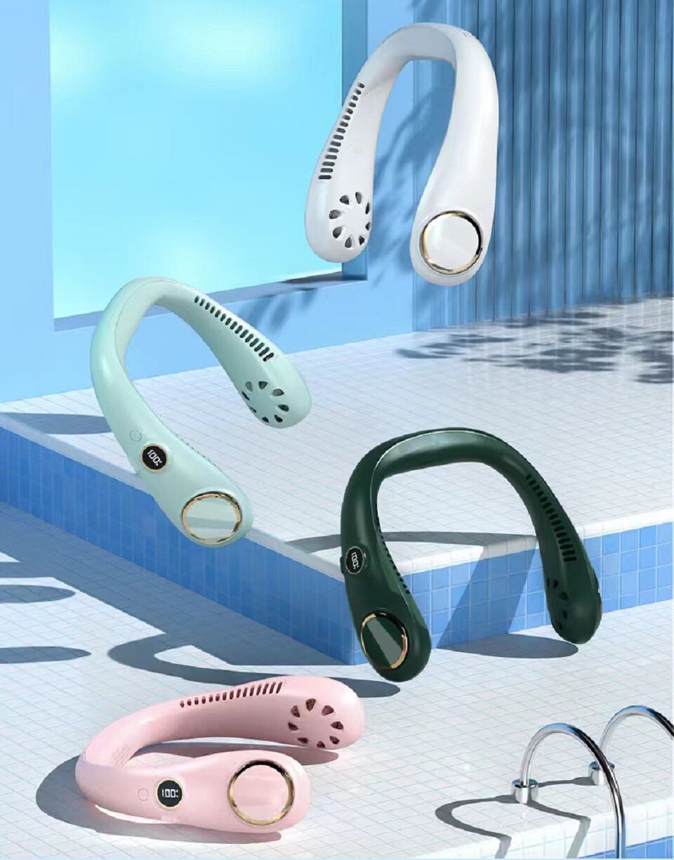 Buy Wholesale China Wearable Sports Fan Neck Fan Fashion Hand Free Mini ...