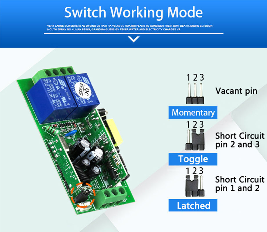 Buy Wholesale China Rf Remote Control Switch Ac85~250v 2 Ch 315/433mhz ...