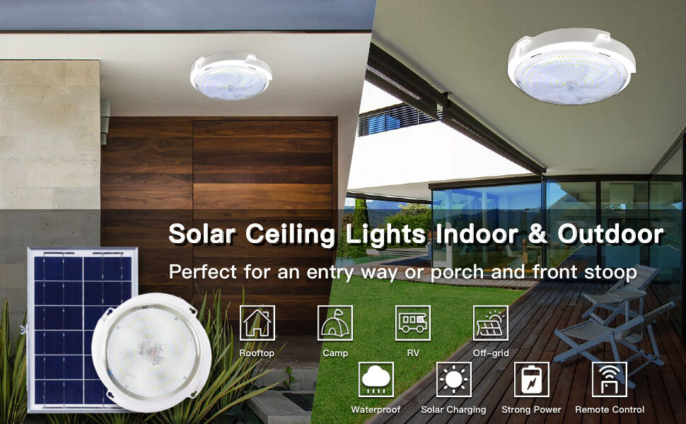 Buy Wholesale China Solar Led Ceiling Light Outdoor Indoor Lighting ...