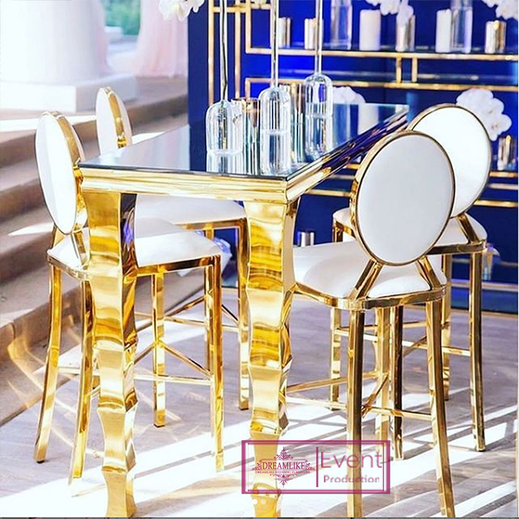 Buy China Wholesale Bar Chair Tall Counter Furniture Gold Metal Velvet ...