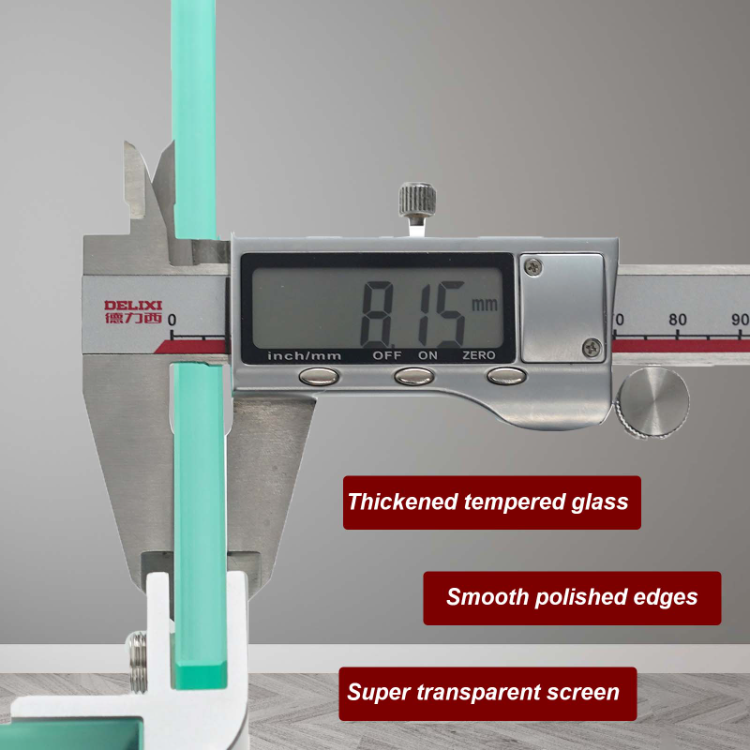 5/16" Thickened Tempered Glass 24"*24"*6" Outdoor Wind Guard Fence ...