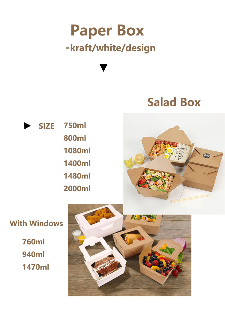 Custom Logo Printed Take Away Food Paper Lunch Box Wholesale Price ...