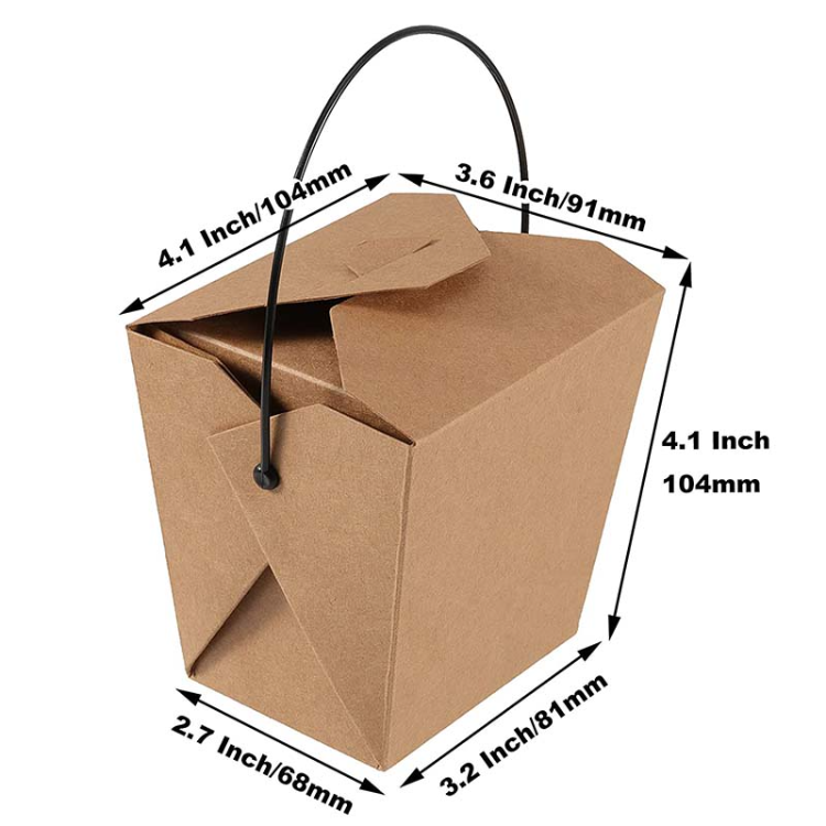 Custom Logo Printed Take Away Food Paper Lunch Box Wholesale Price ...