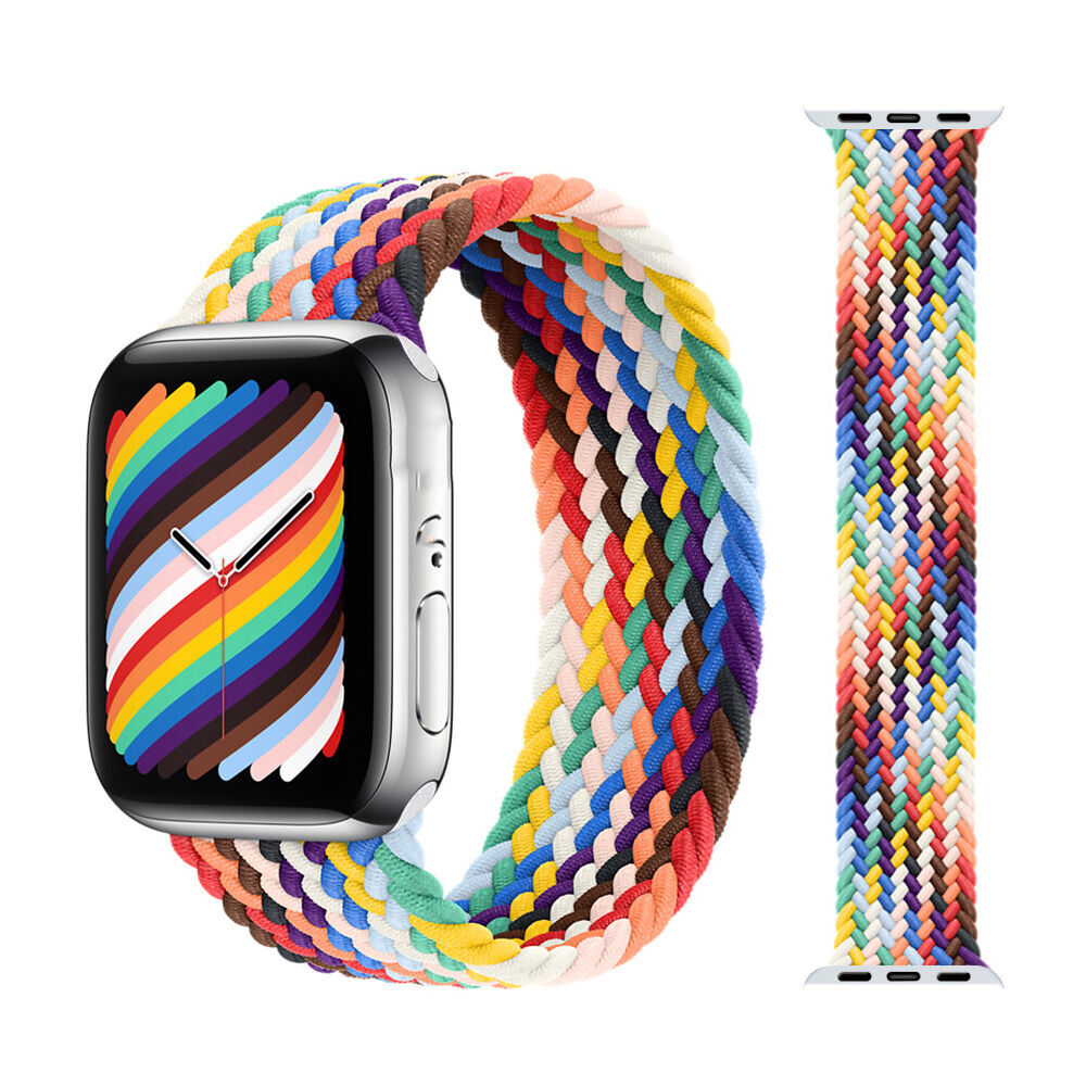 Stretchy Elastic Braided Solo Loop Fabric Nylon Woven Watch Strap For ...