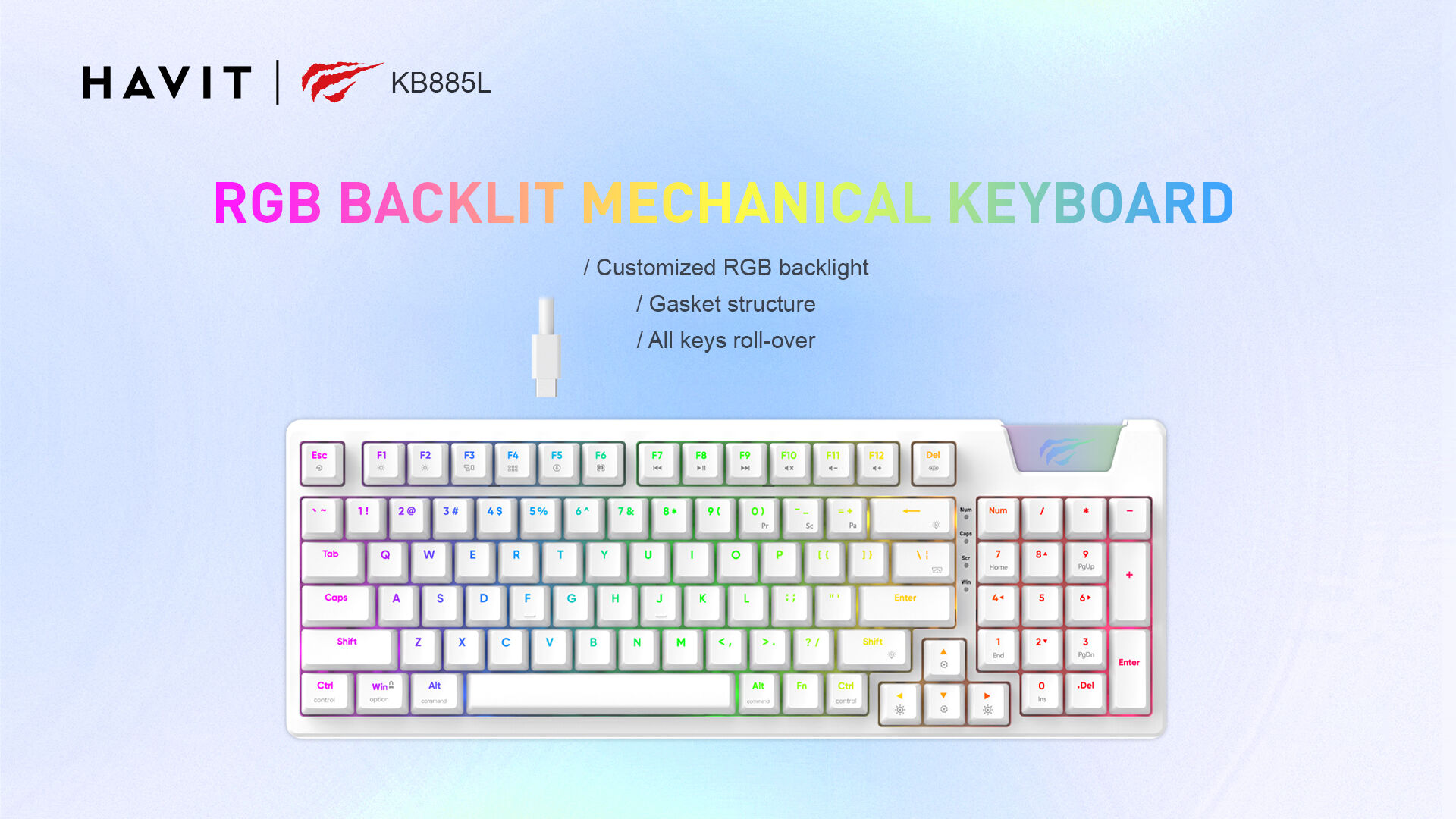Buy Wholesale China Havit Gaming Keyboard, Mechanical Keyboard With Rgb ...