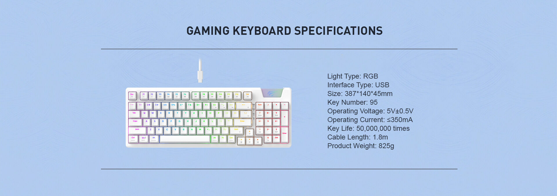 Buy Wholesale China Havit Gaming Keyboard, Mechanical Keyboard With Rgb ...