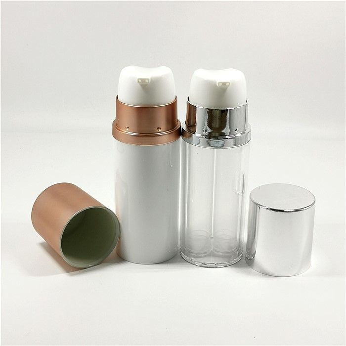 Buy Wholesale China White Double Tube 30ml Golden Aluminum Dual Chamber ...
