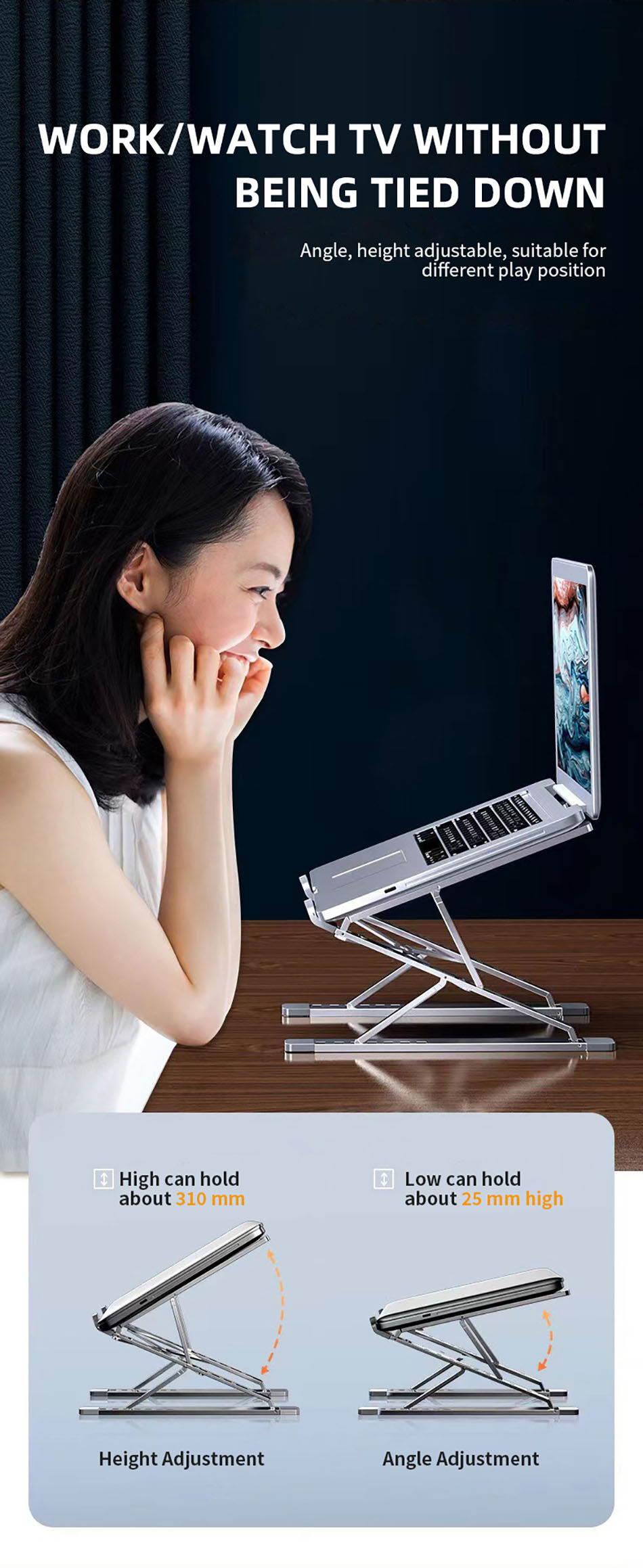 Buy Wholesale China Hot Sale Portable Dual Laptop Stand For Notebooks ...